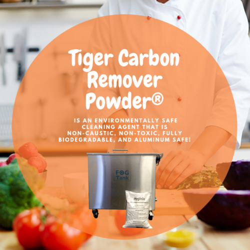 FOG Tank (Hyginix LLC) 14 LB X 9 TIGER POWDER Chemicals: Dishmachine D