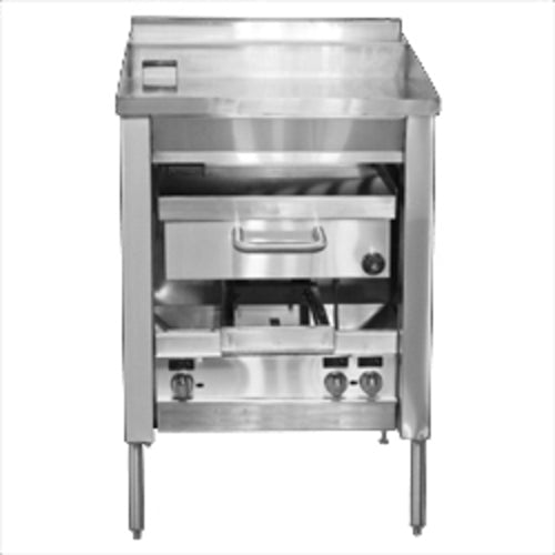 Connerton A-1F Griddle on Overfire Broiler