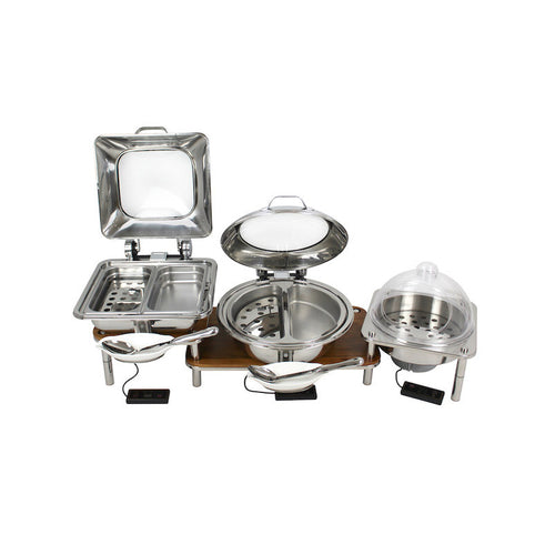 Smart Buffet Ware 1A19469IDT Induction Chafing Dish Server Set