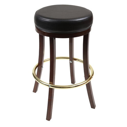 Trendler, Inc. 1108 WOOD BAR30 SS UPH Bar Stool