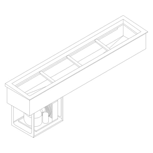 USECO AFCP4-7SLST Cold Food Well Unit