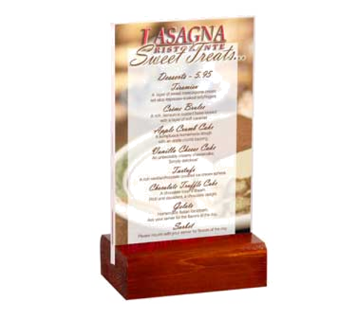 Menu Solutions WBCL-E Tabletop Sign