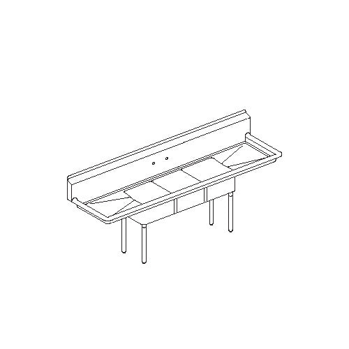 Saturn Equipment MKS3-1620-2D-18 Sink