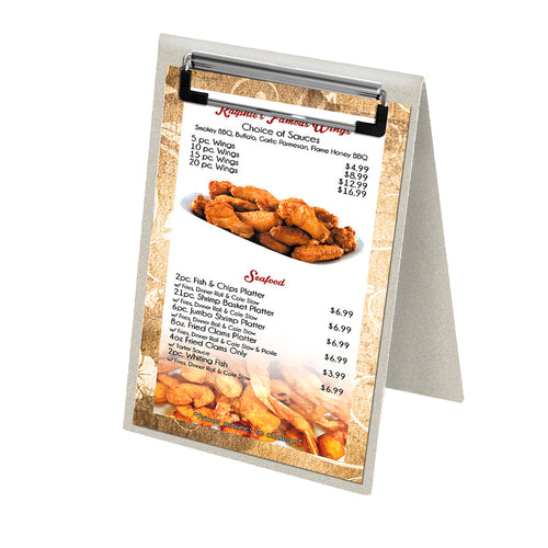 Menu Solutions MTDBL-58-CLP Tabletop Sign